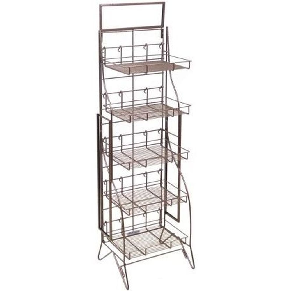 Mobile Merchandisers Frame 5-Shelf Fold-Up Display | FoodServiceDirect