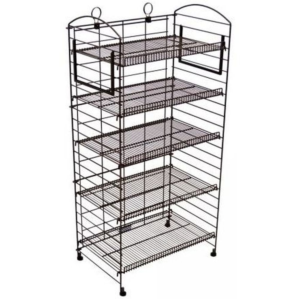 Mobile Merchandisers 5-Shelf Fold-Up Wire Display | FoodServiceDirect