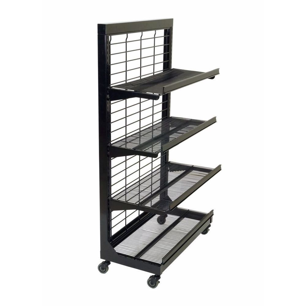 Mobile Merchandisers End Cap with Shelves