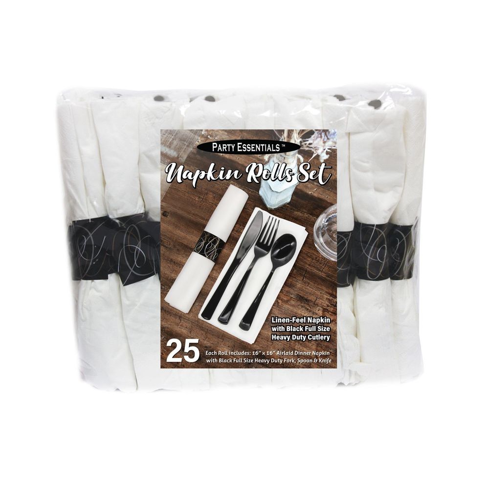 Northwest Enterprises Party Essentials Airlaid Napkin Roll with Heavy ...