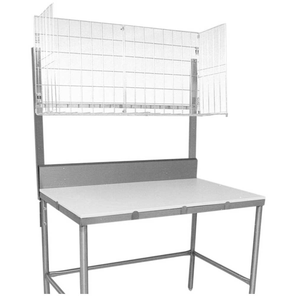 John Boos Stainless Steel Table Mount Meat Boat Rack, 84 inch