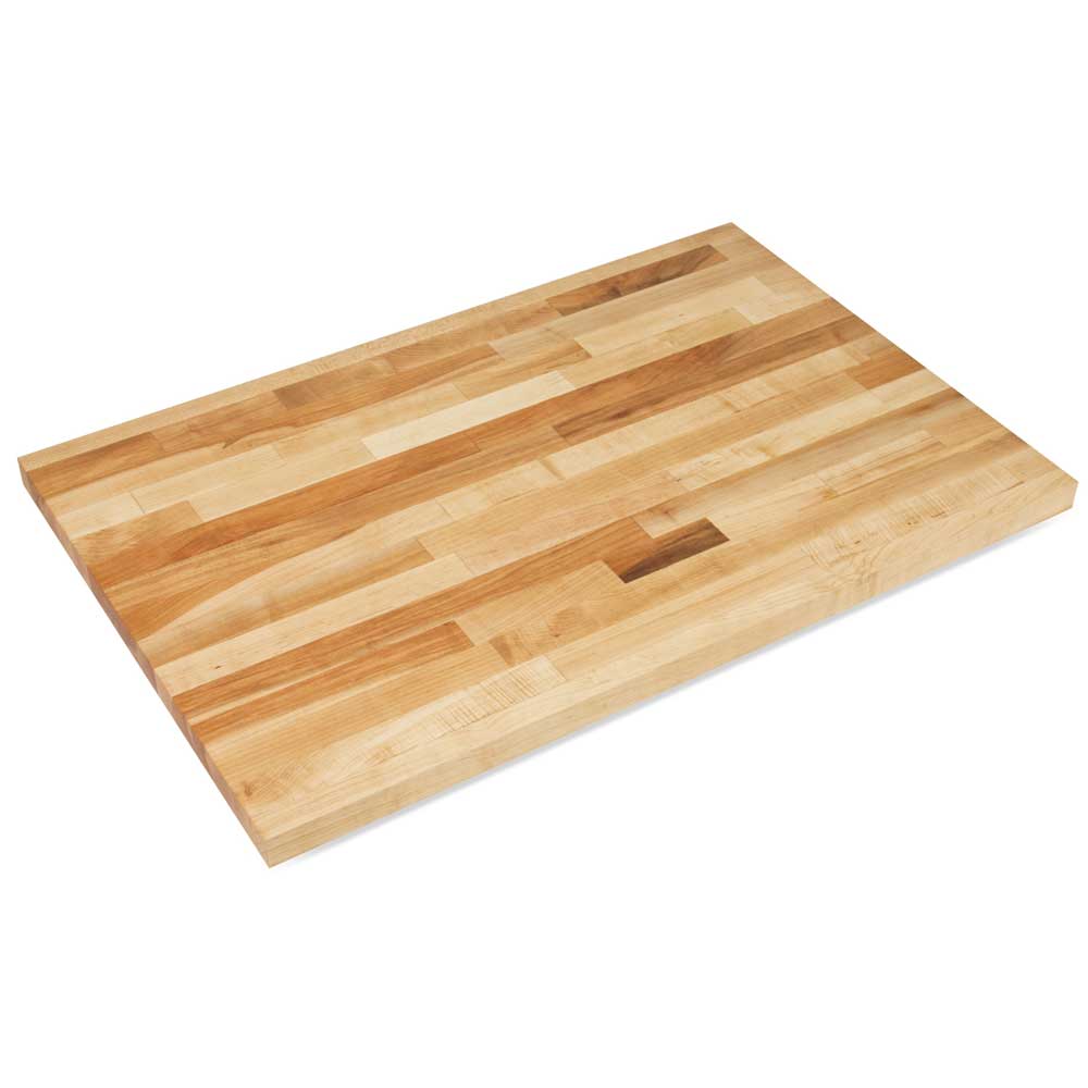 John Boos Varnique Finish Non Reversible Hard Maple Bakers Table Top ...