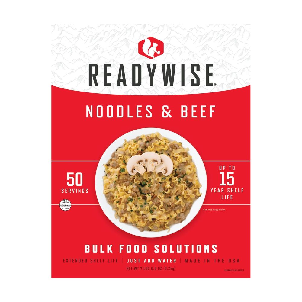 Readywise Noodles and Beef, 50 Servings -- 4 per case