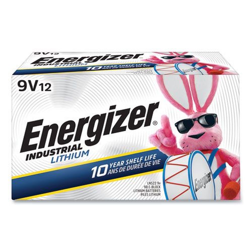 Energizer Industrial Lithium 9 Volt Battery, 12 count ...