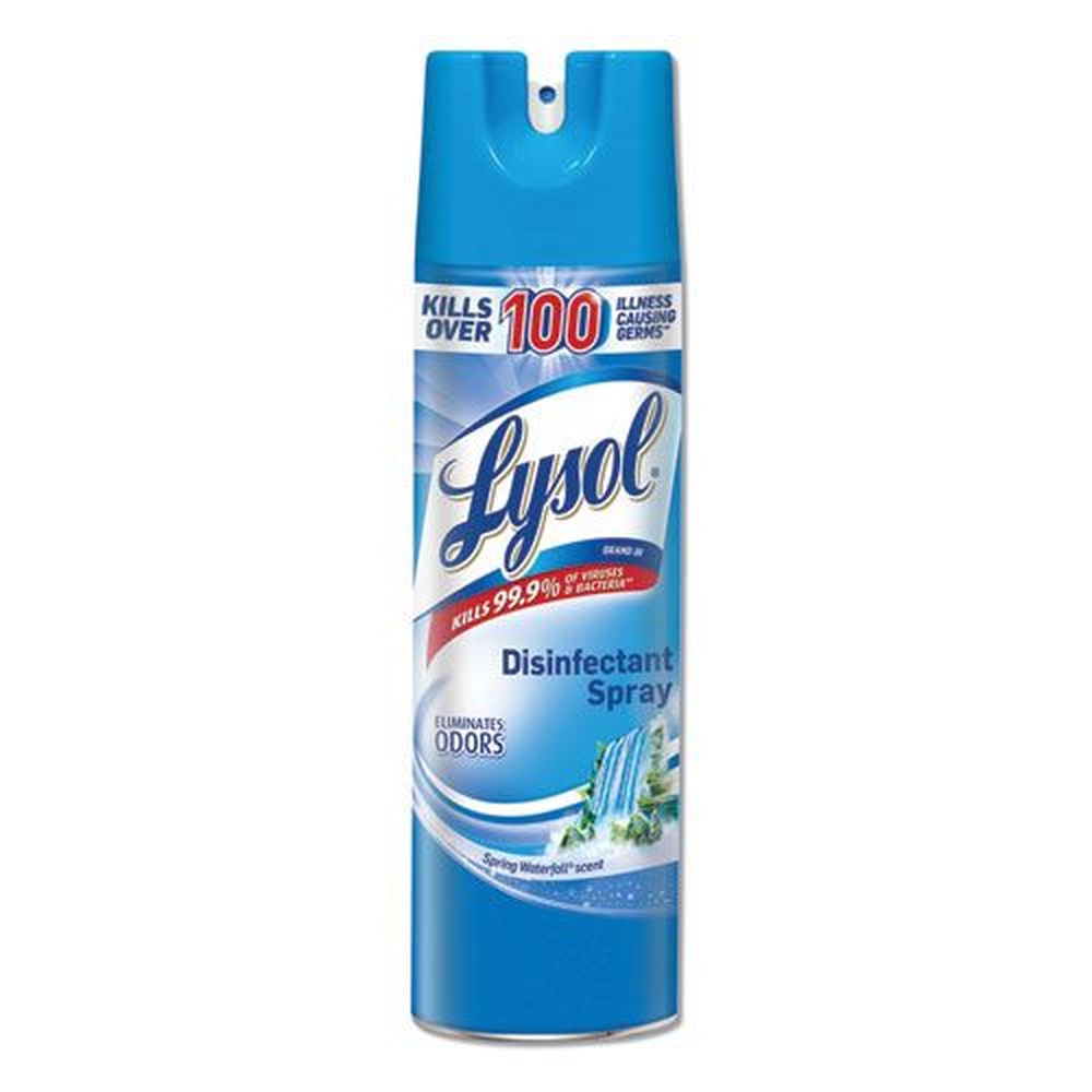 Lysol Spring Waterfall Scent Disinfectant Spray, 19 Ounce Aerosol -- 12 ...