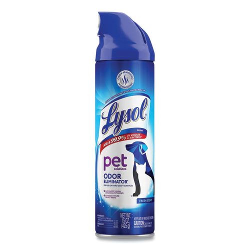 Lysol Fresh Disinfectant Spray II Pet Odor Eliminator, 15 Ounce Aerosol ...