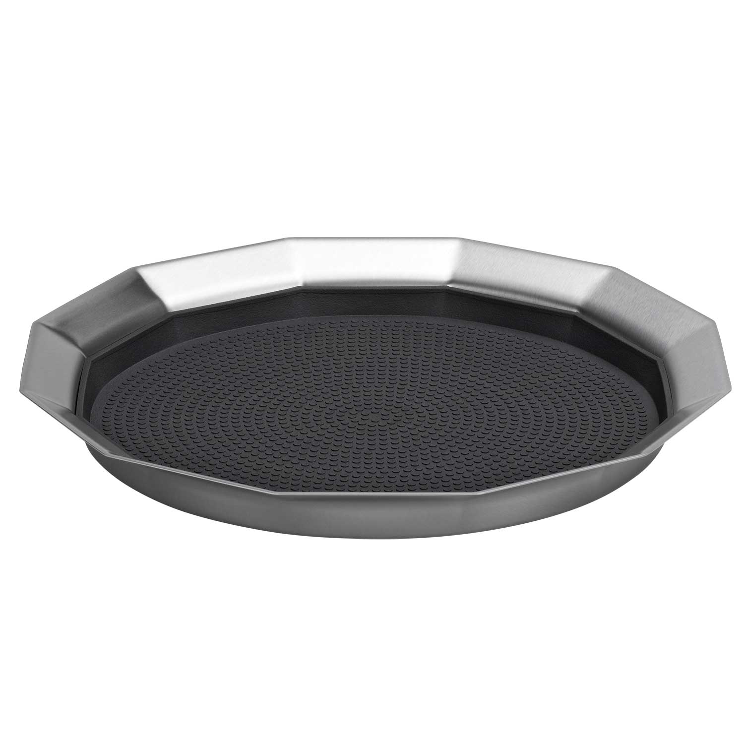 Service Ideas Stackable Small Brushed Finish 12 Panel Non-Slip ...
