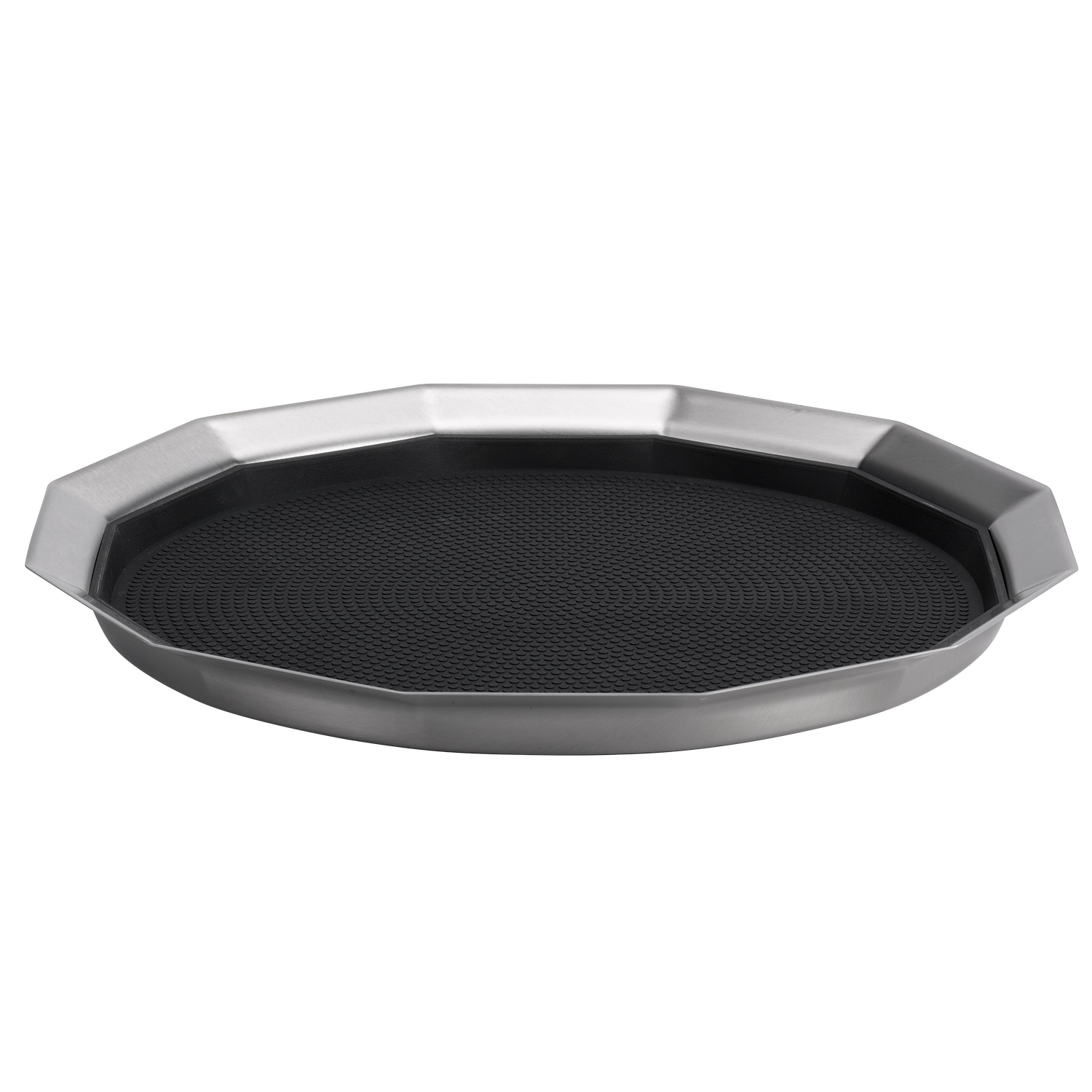 Service Ideas Stackable Medium Brushed Finish 12 Panel Non-Slip ...