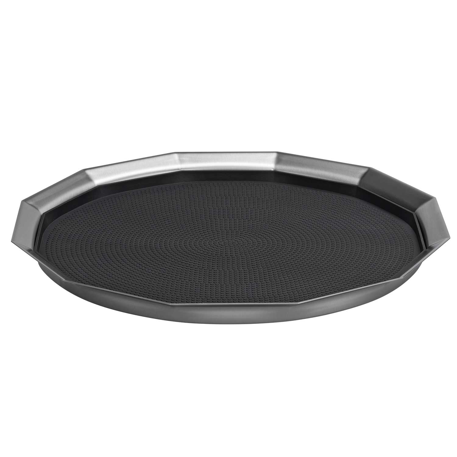 Service Ideas Stackable Large Brushed Finish 12 Panel Non-Slip ...