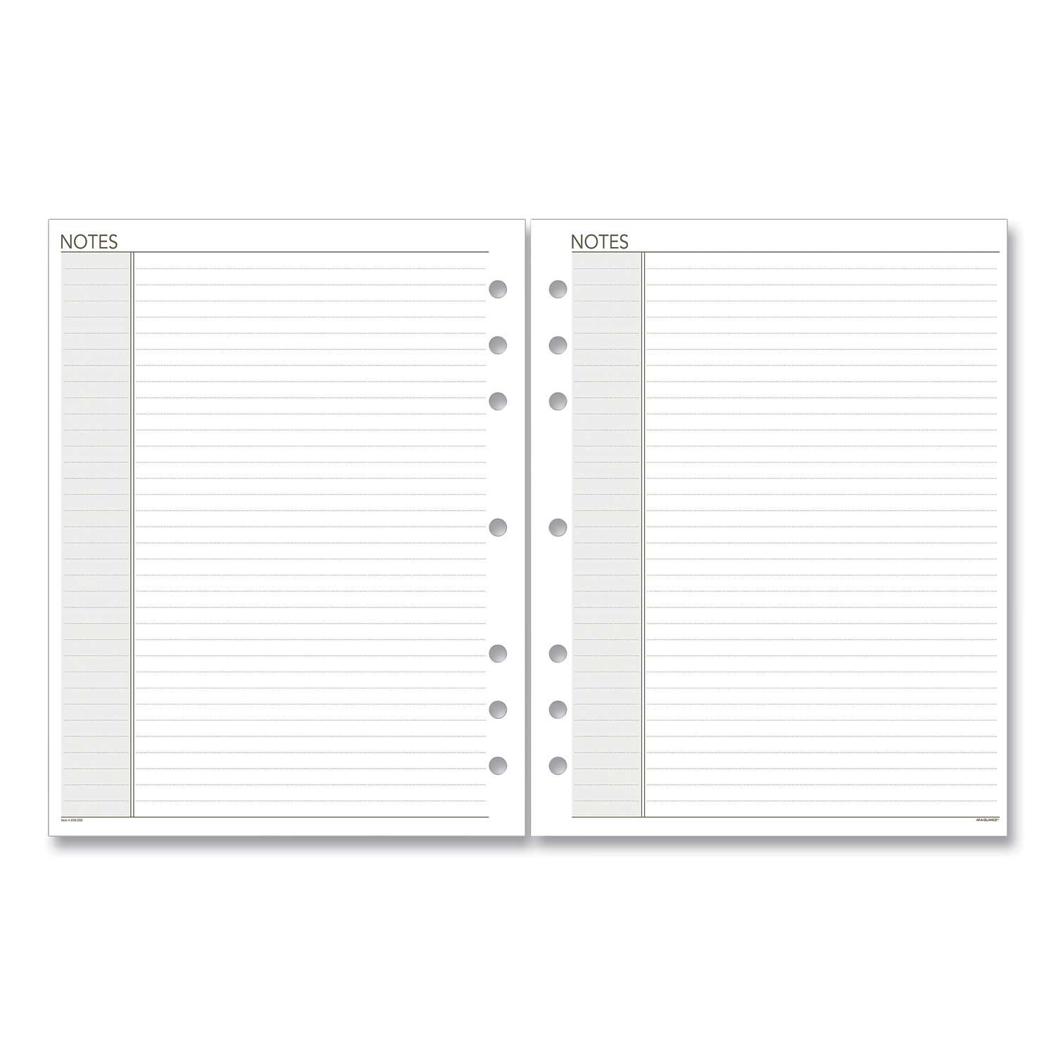 At-A-Glance White Sheets Undated Lined Notes Pages for Planners ...