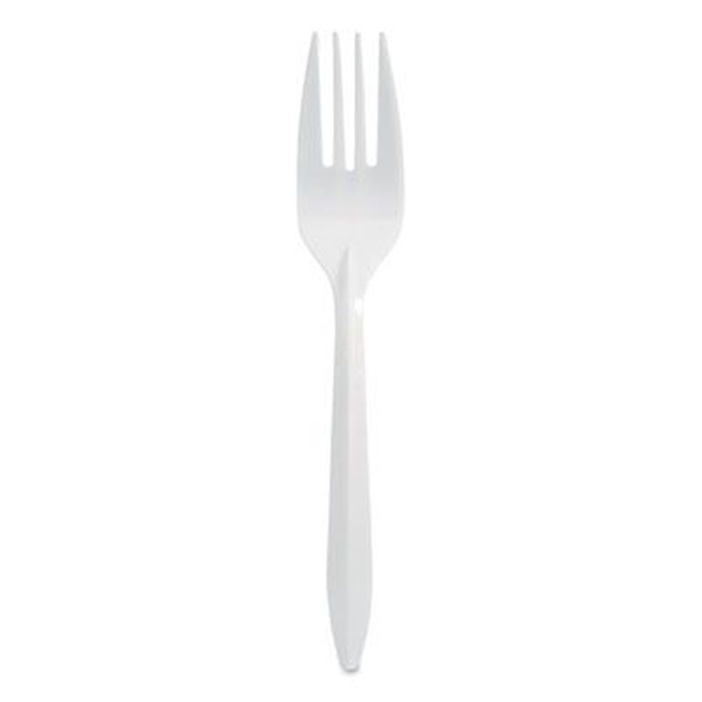 Berkley Square Mediumweight Polypropylene White Fork -- 1000 per case ...