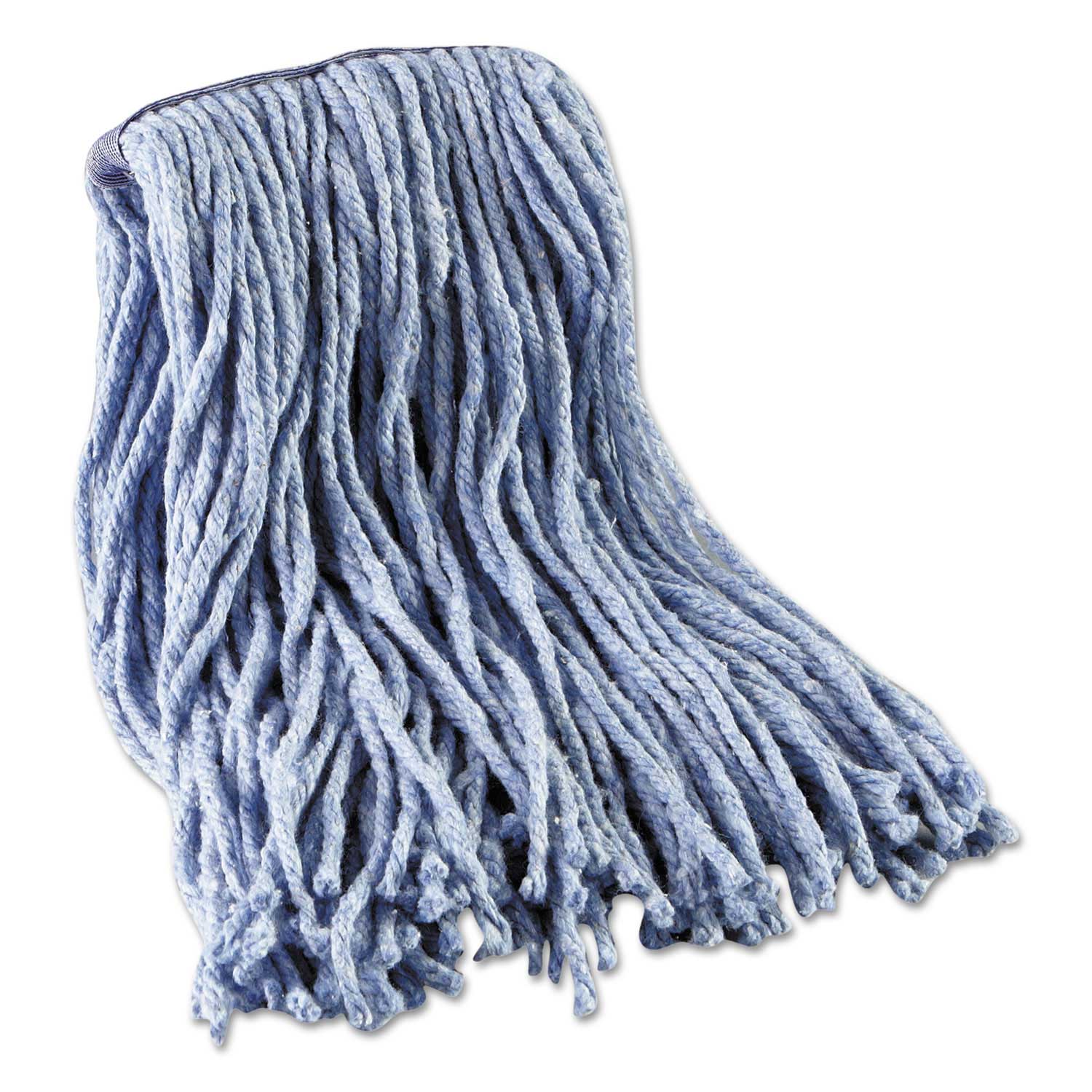 Boardwalk Number 16 Blue Cotton Synthetic Fiber Cut End Standard Mop Head