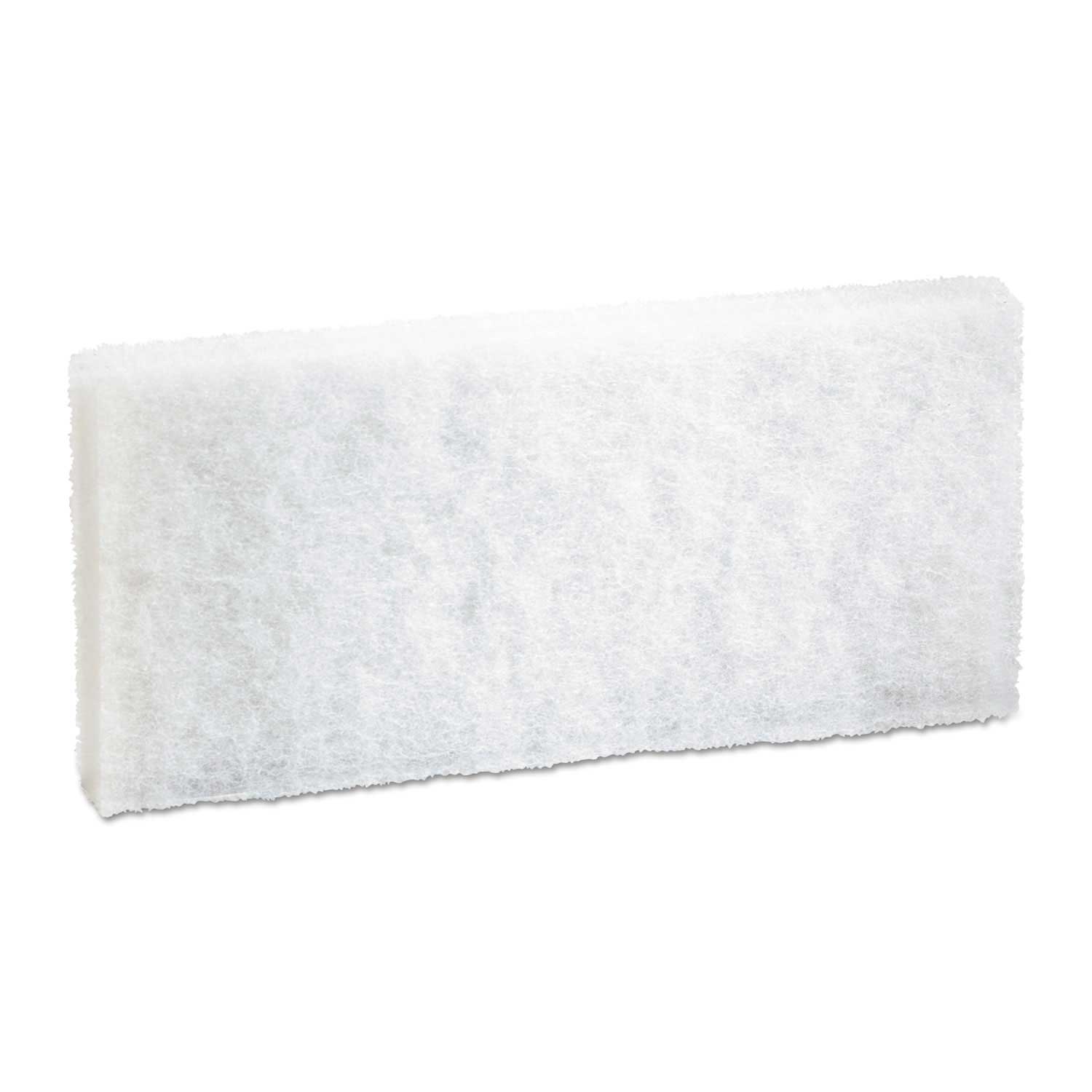 Boardwalk Light Duty White Pad, 4 x 10 inch