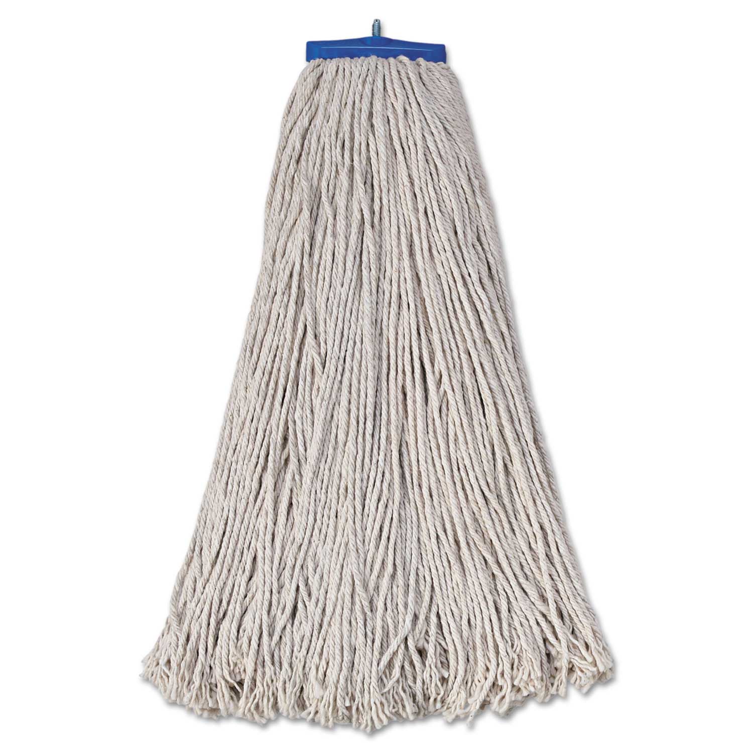 Boardwalk White Cotton Fiber Economical Lie-Flat Cut End Mop Head, 32 ...