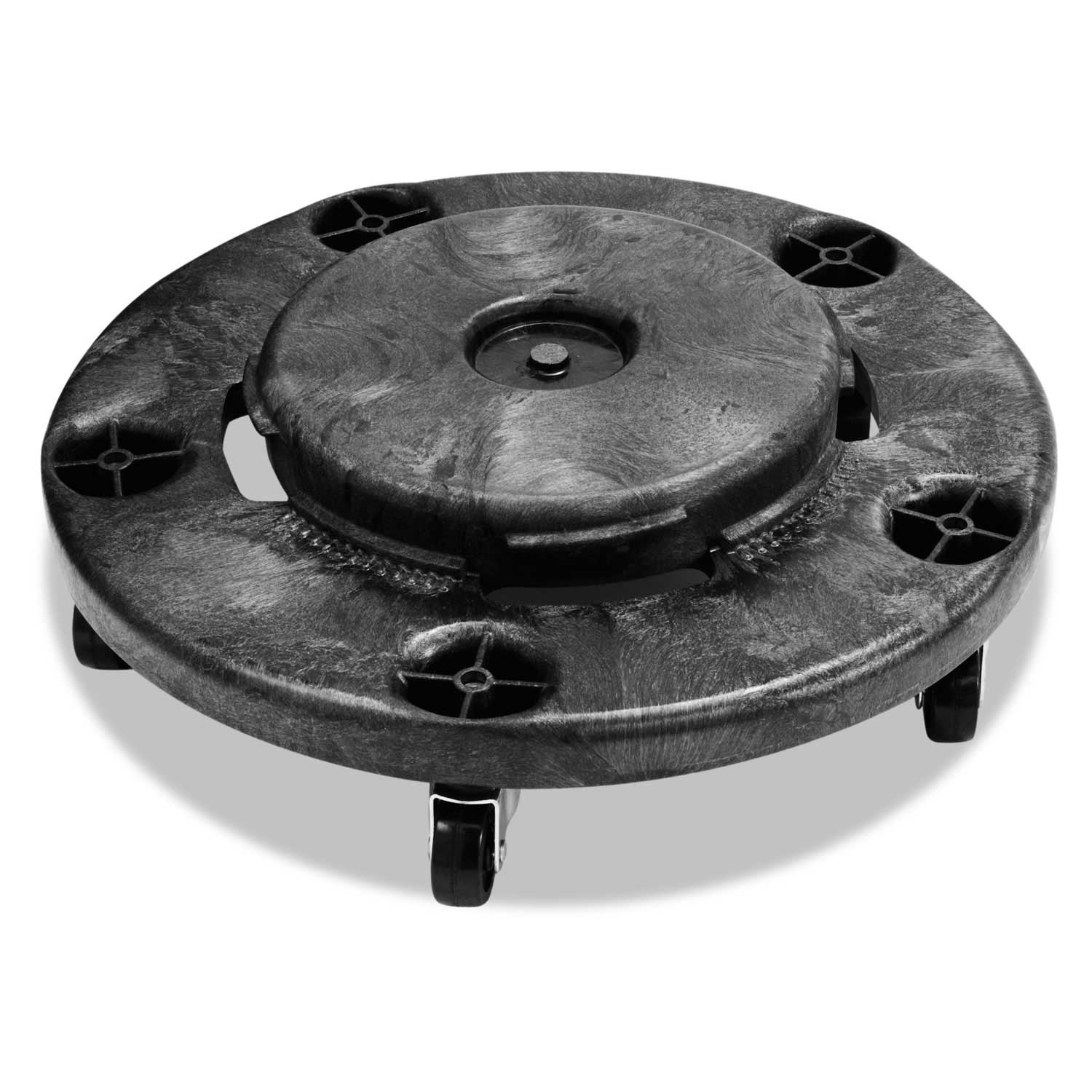 Boardwalk Gray Refuse Container Utility Dolly, 300 Pound Capacity