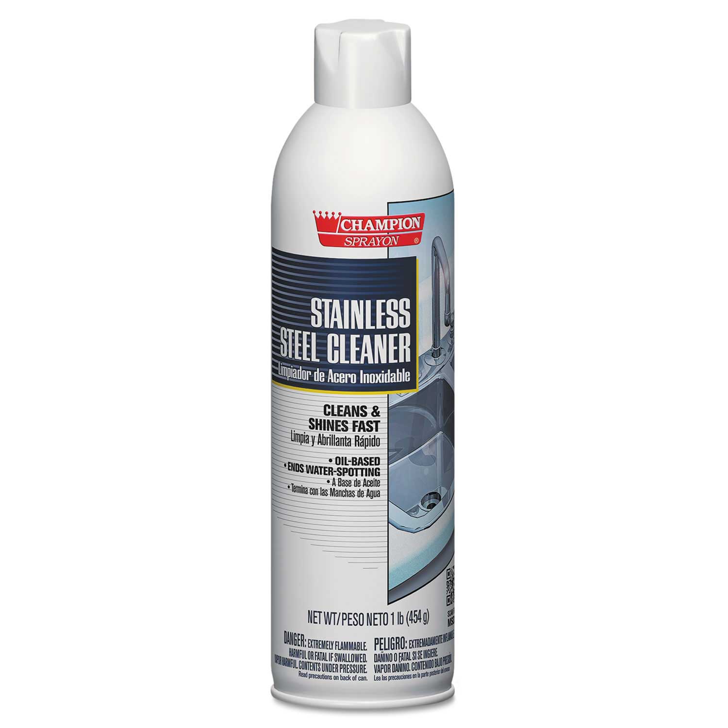 Champion Sprayon Oil Based Stainless Steel Cleaner, 16 Ounce Aerosol ...