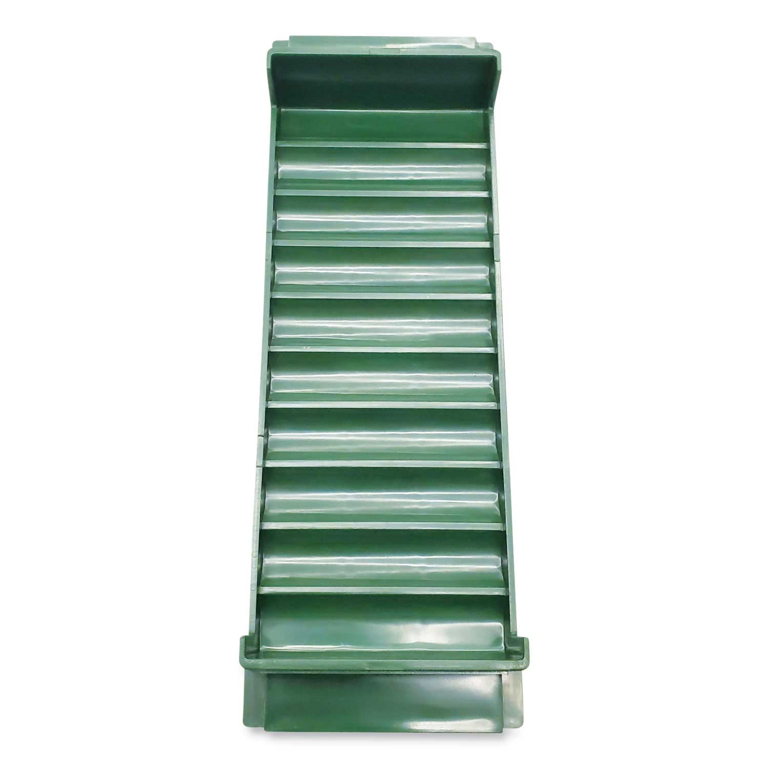 Controltek Green Dimes 10 Compartments Stackable Plastic Coin Tray, 3. ...