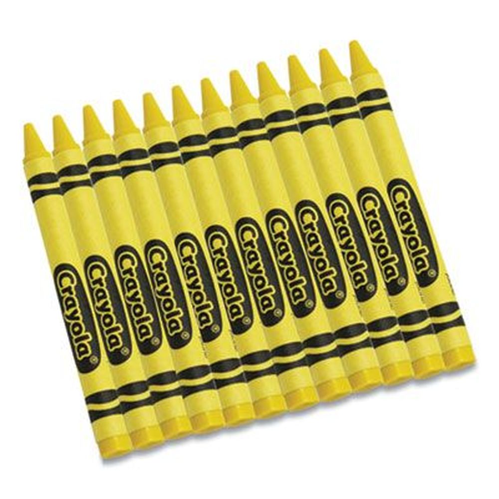 Crayola Yellow Crayons -- 12 per box