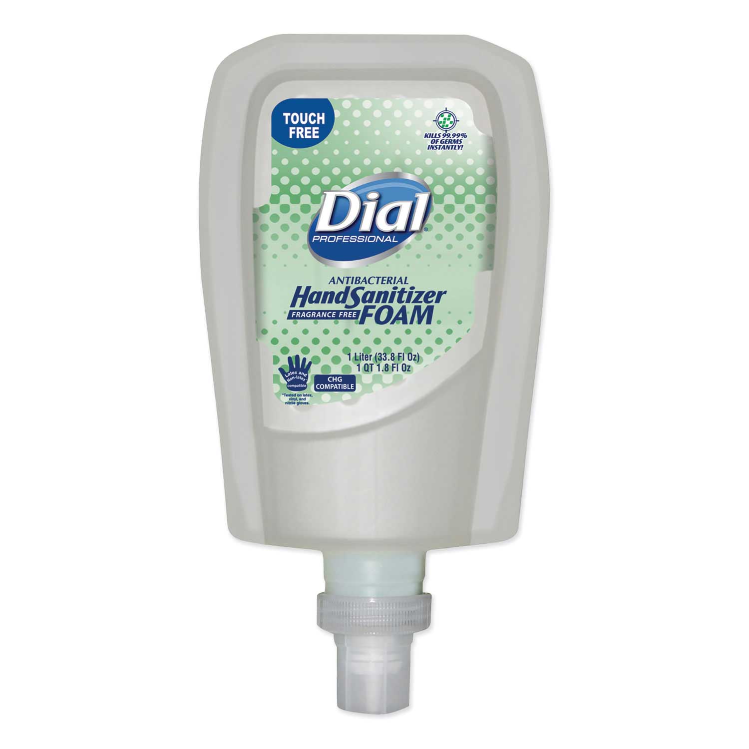 Dial FIT Universal Touch Free Antimicrobial Foaming Hand Sanitizer, 1 Liter