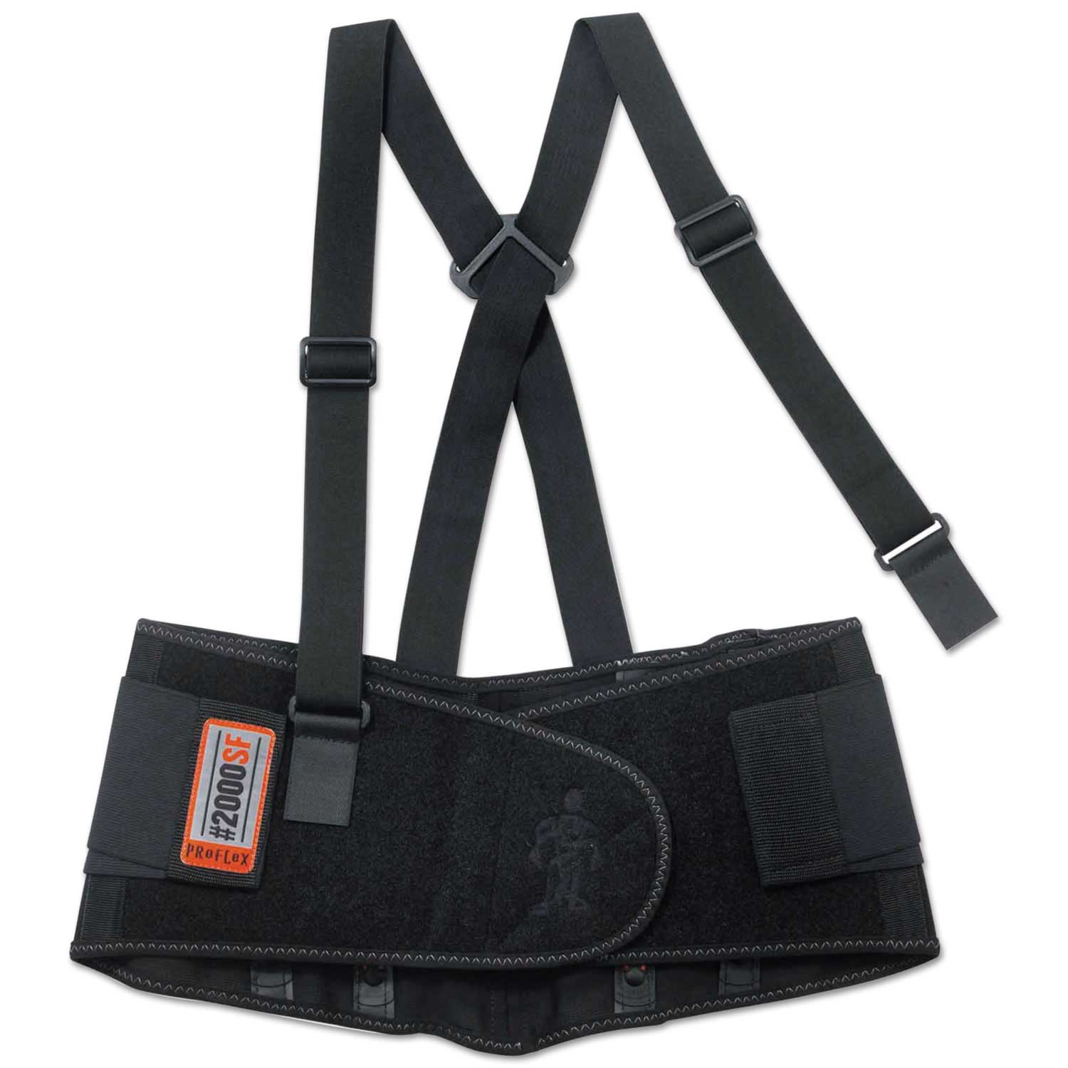 Ergodyne ProFlex 2000SF Black Large High-Performance Spandex Back ...
