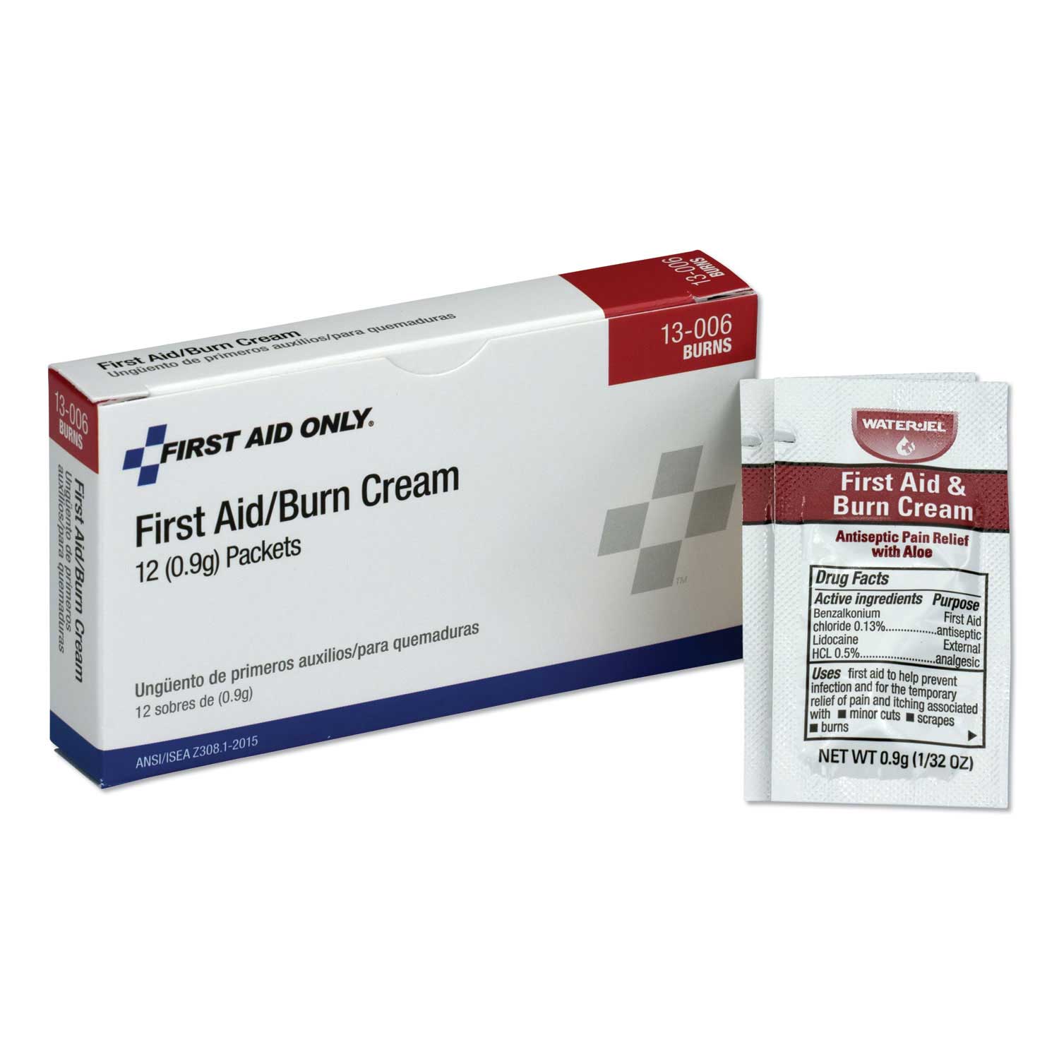 PhysiciansCare by First Aid Only Burn Cream, 1 Gram Packets - 12 per ...