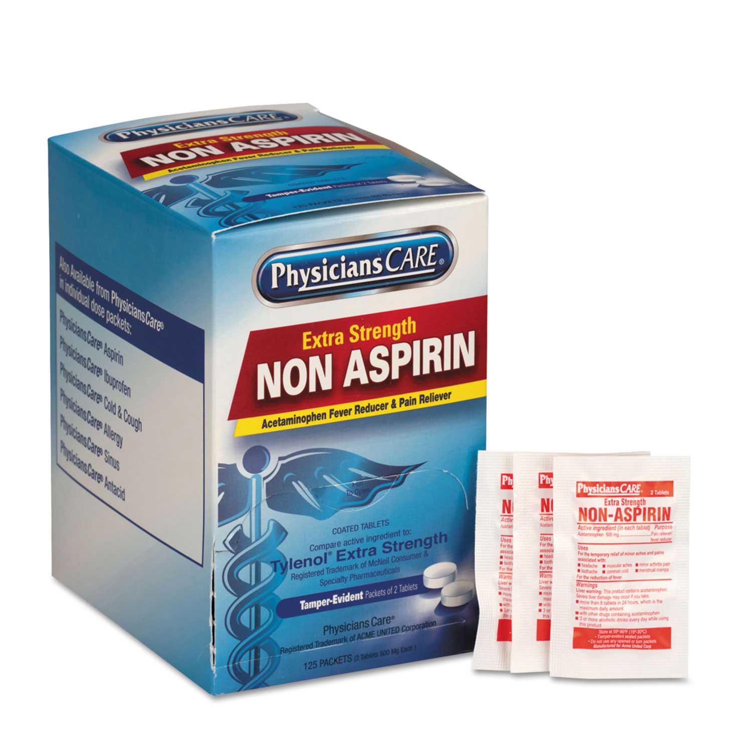 PhysiciansCare Xstrength Non-Aspirin Acetaminophen Fever Reducer and ...