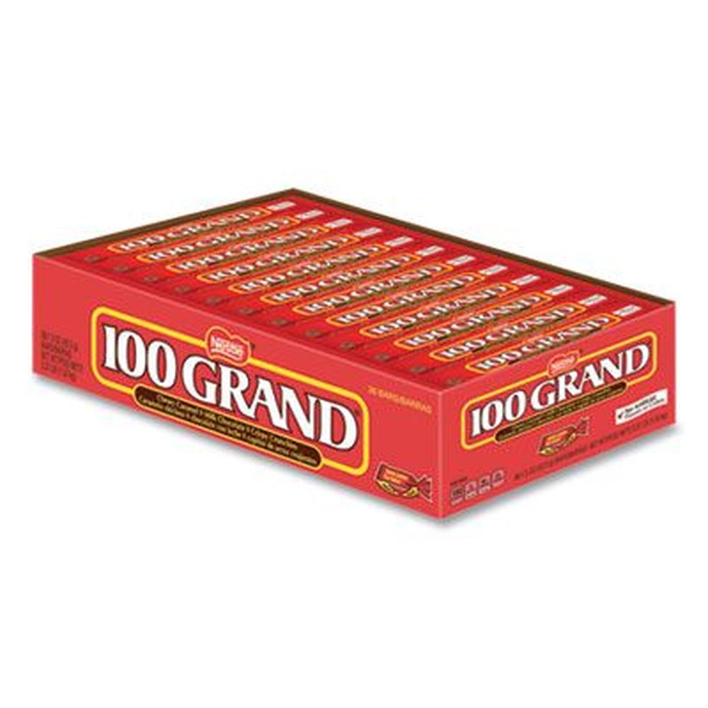 100 Grand Full Size Chocolate Candy Bar 1 5 Ounce 36 Per Case