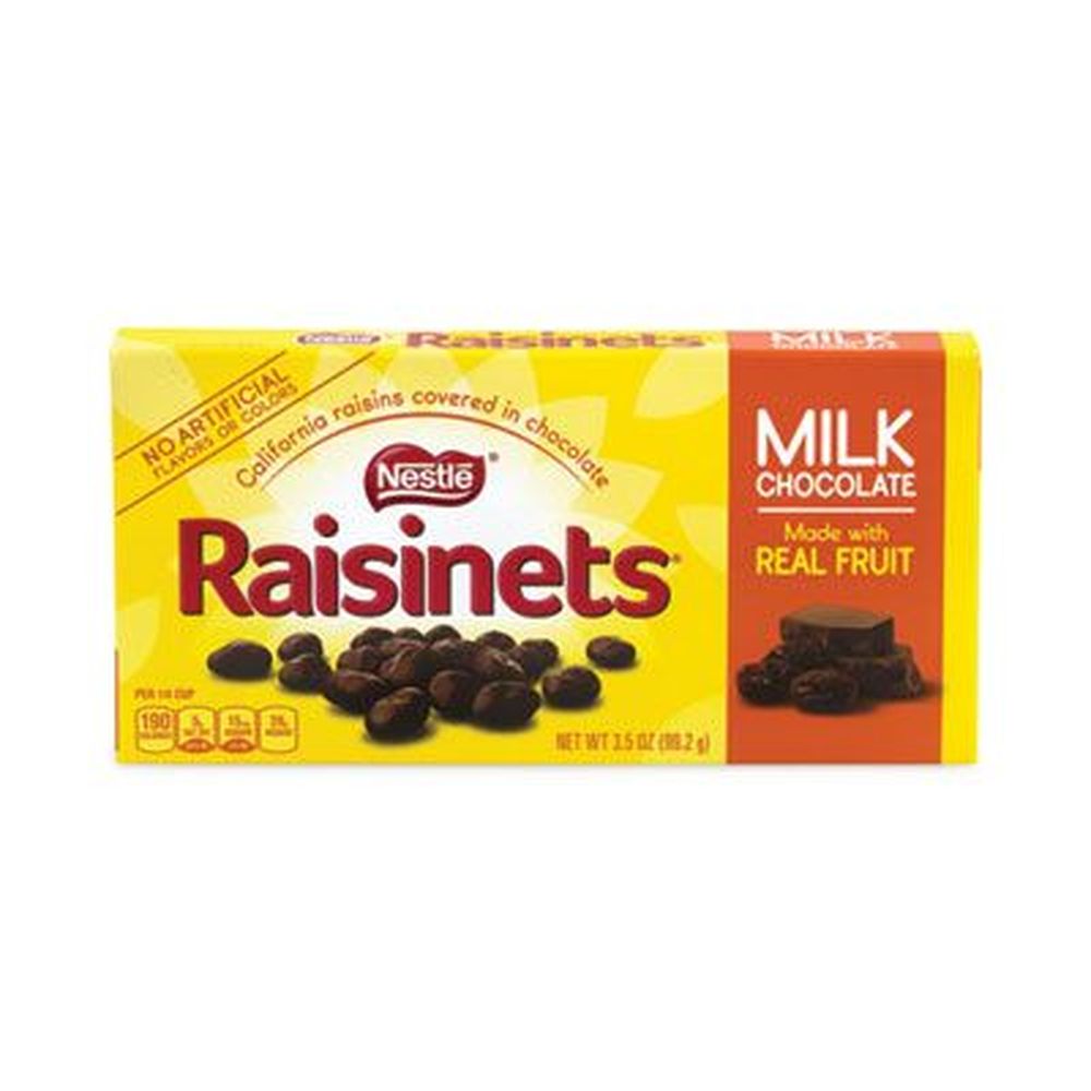 Nestle Raisinets Milk Chocolate Candy Raisins, 3.5 Ounce Box -- 15 ...