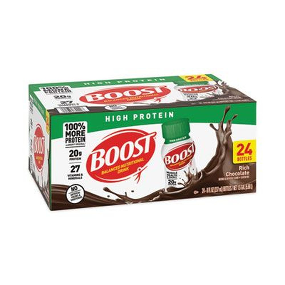 Boost High Protein Complete Nutritional Drink, 8 Ounce Bottle -- 24 per ...