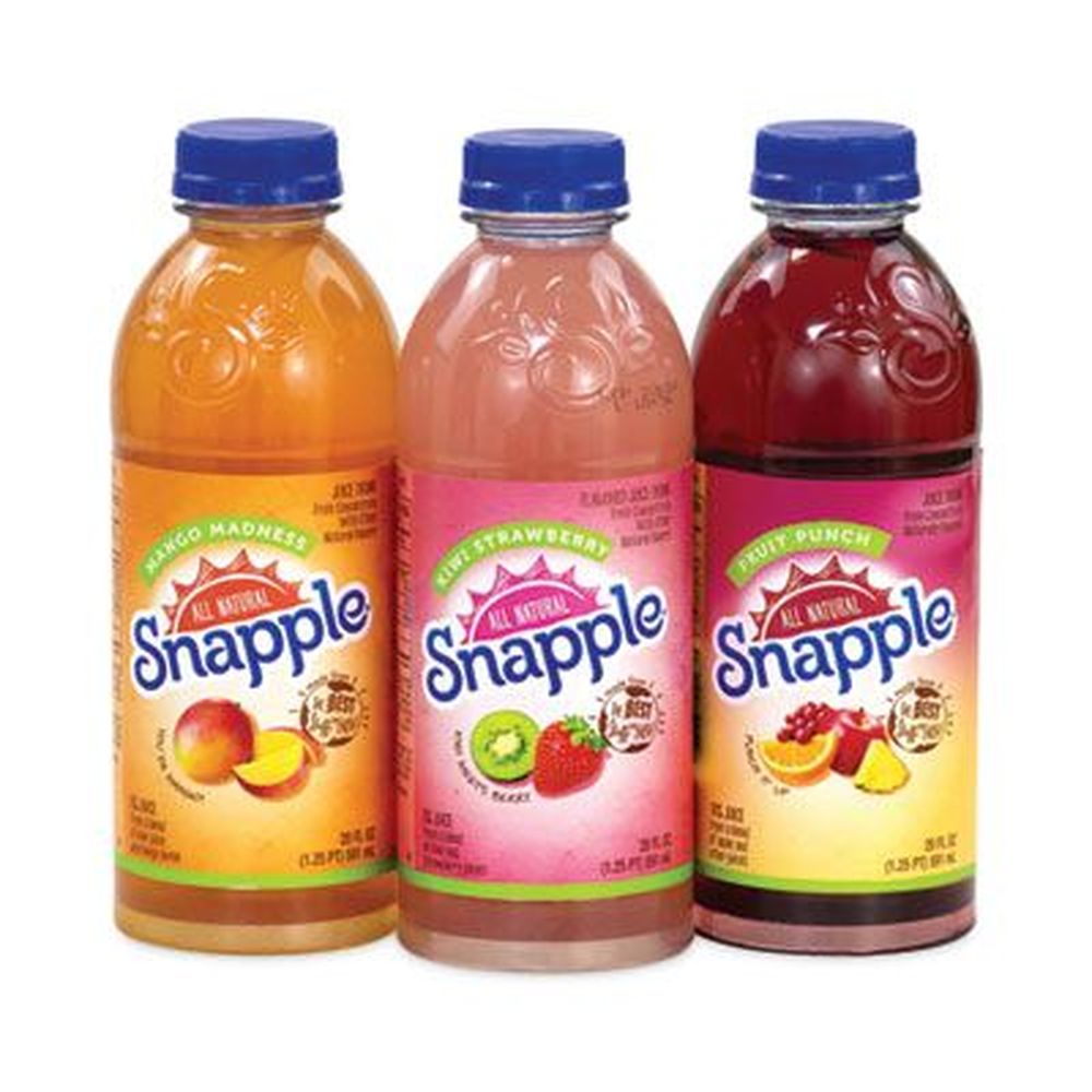 Snapple All Natural Fruit Punch Kiwi Strawberry and Mango Madness Juice ...