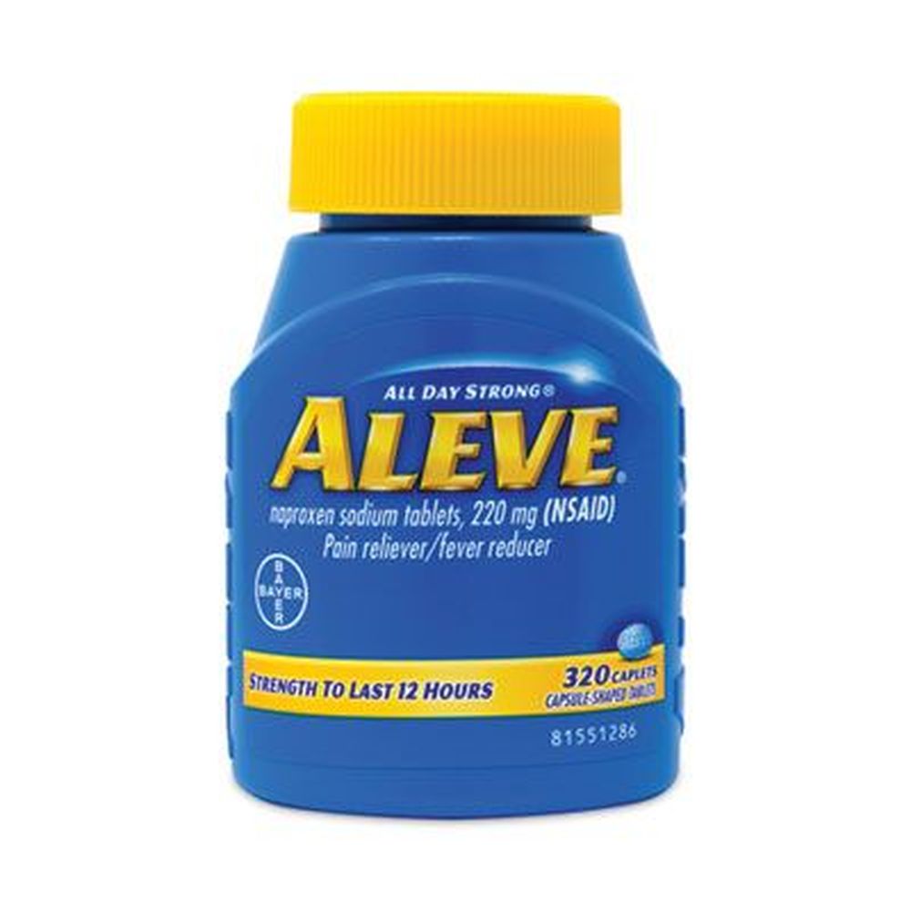 Aleve 220 mg Pain Reliever Tablets, 320 per bottle