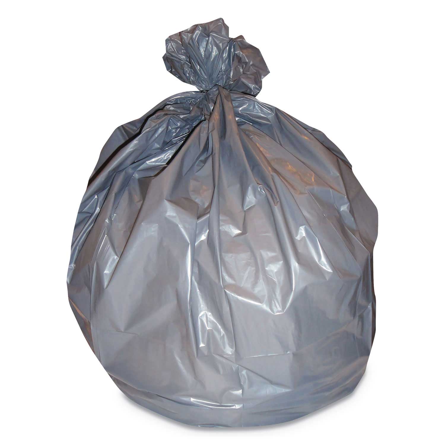 Heritage Silver 22 Microns High Density Waste Can Liner, 60 Gallon ...