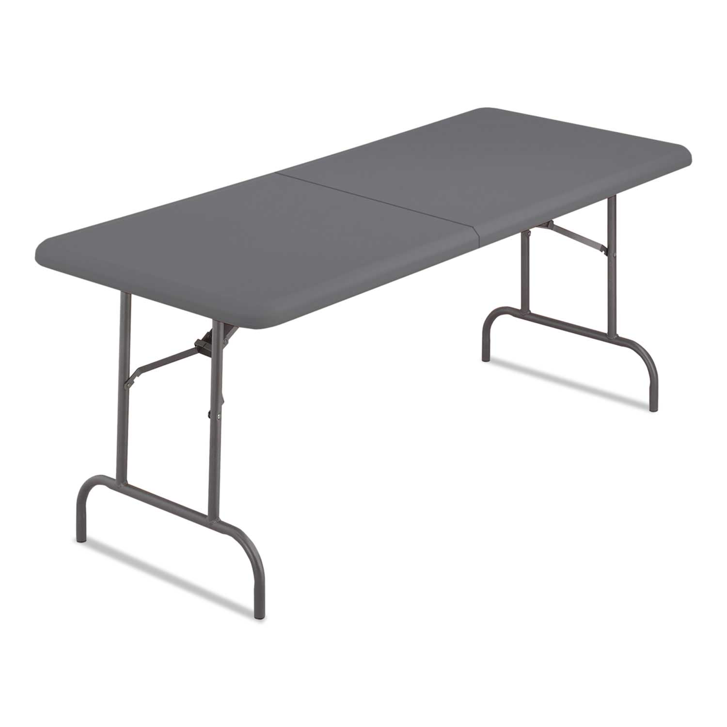 Iceberg IndestrucTables Too 1200 Series Charcoal Bi Fold Table, 60 x 30 ...