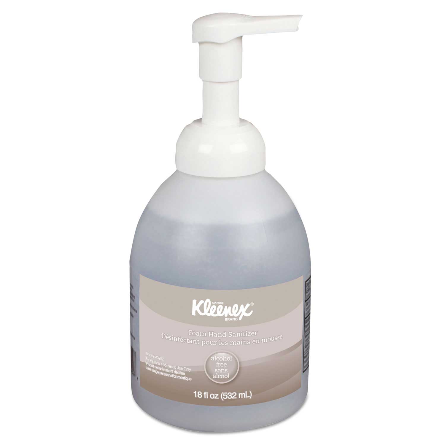 Kleenex Alcohol Free Clear Foam Hand Sanitizer, 18 Ounce Pump Bottle ...