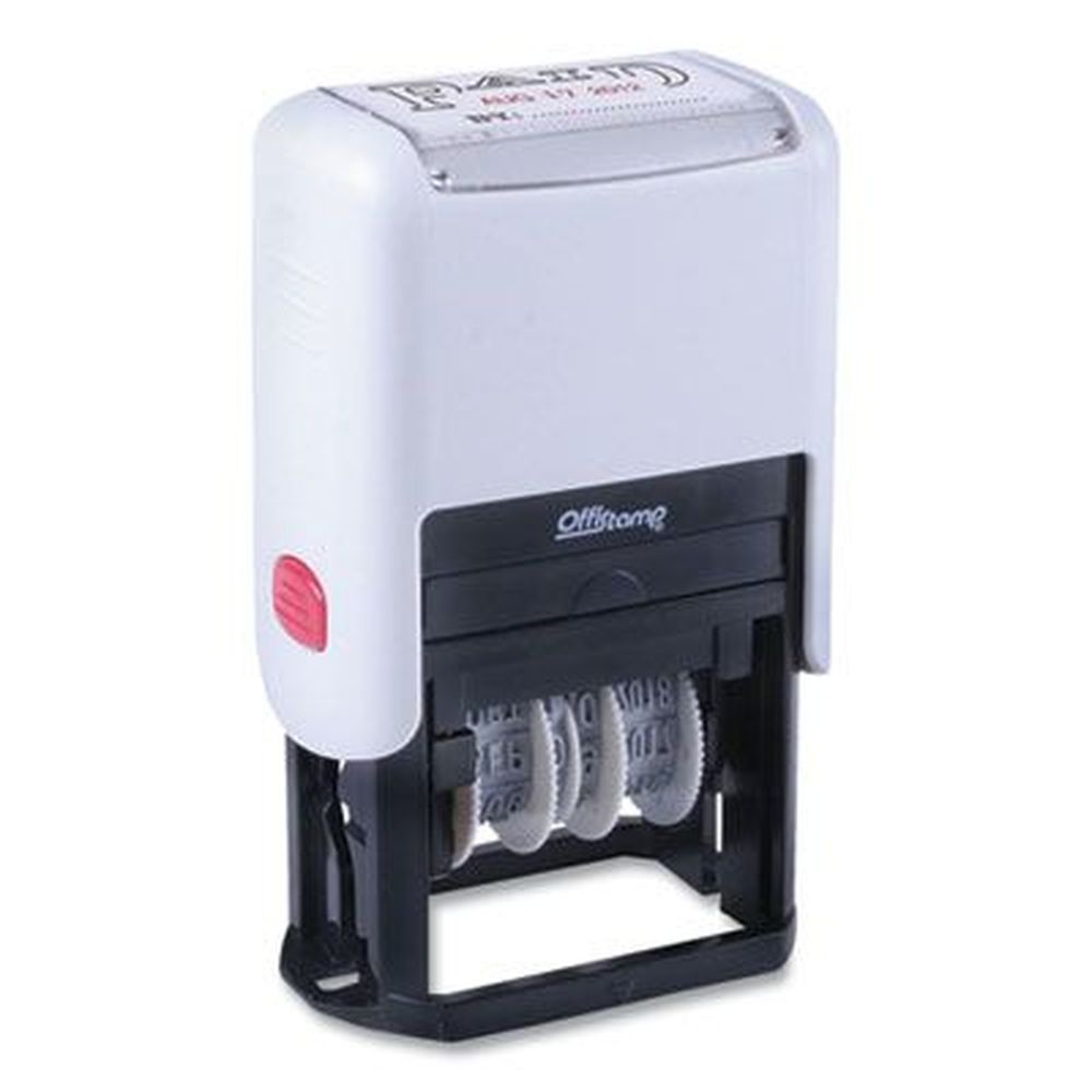 Offistamp Black/Red Ink Self-Inking 12 Years Paid Message Stamp with ...