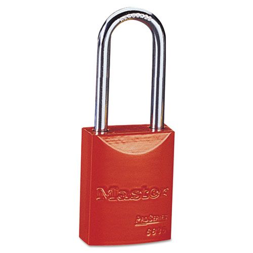 Master Lock Pro Series Red High Visibility 5 Pin Aluminum Padlock -- 6 ...
