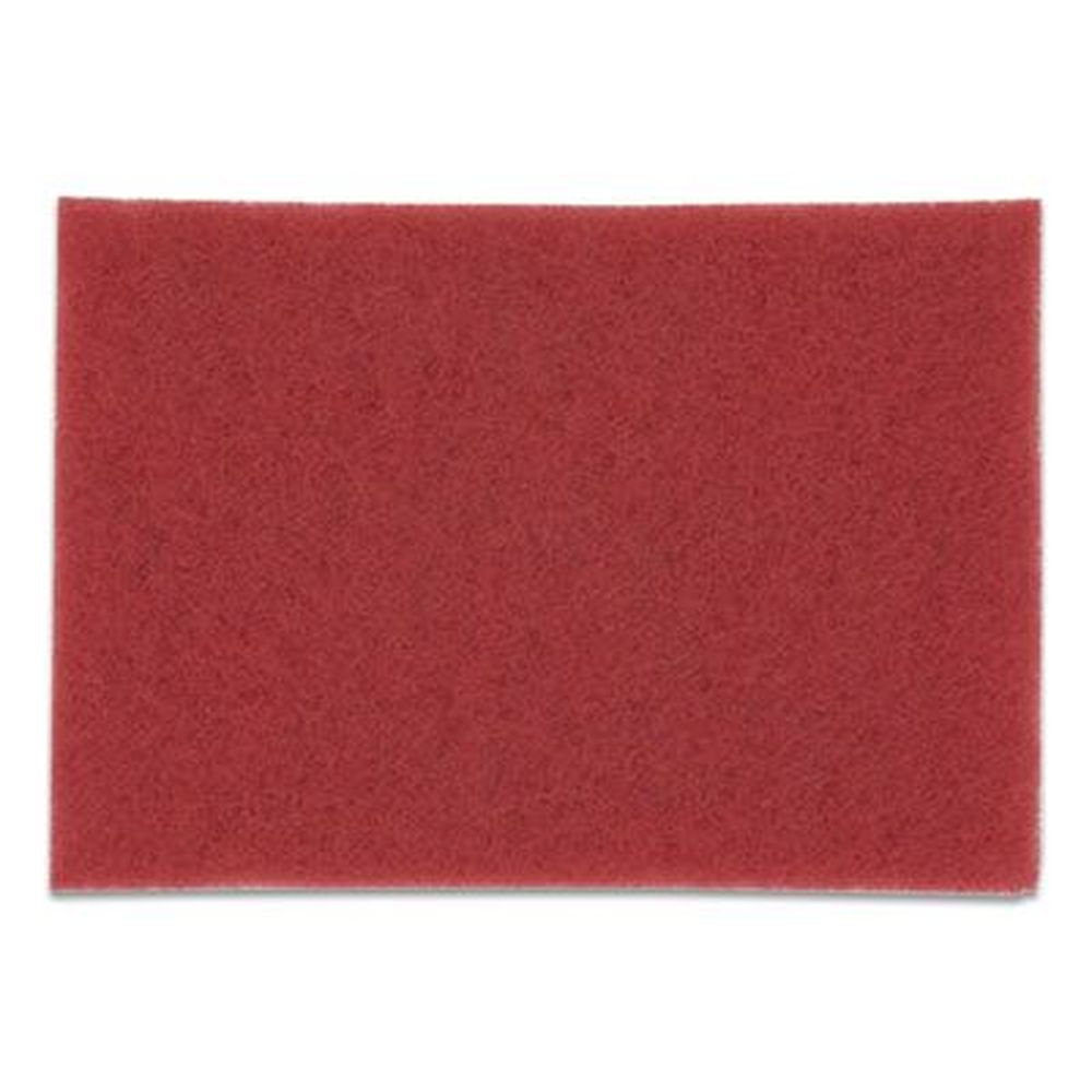 3M Red 5100 Low-Speed Buffer Floor Pad, 20 x 14 inch -- 10 per case
