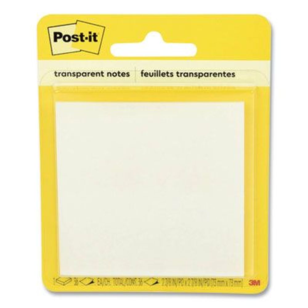 Post-it Transparent Notes, 36 Sheets per pad | FoodServiceDirect.com ...