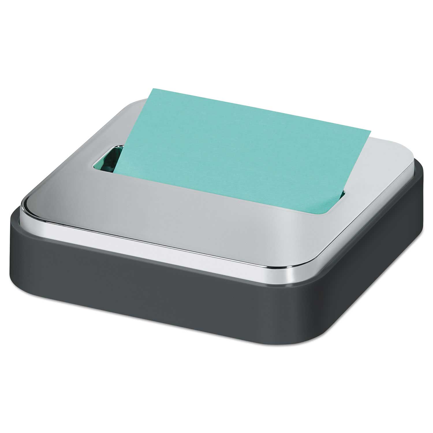 Post it Black Steel Top Super Sticky Pop Up Notes Dispenser, 3 x 3 inch