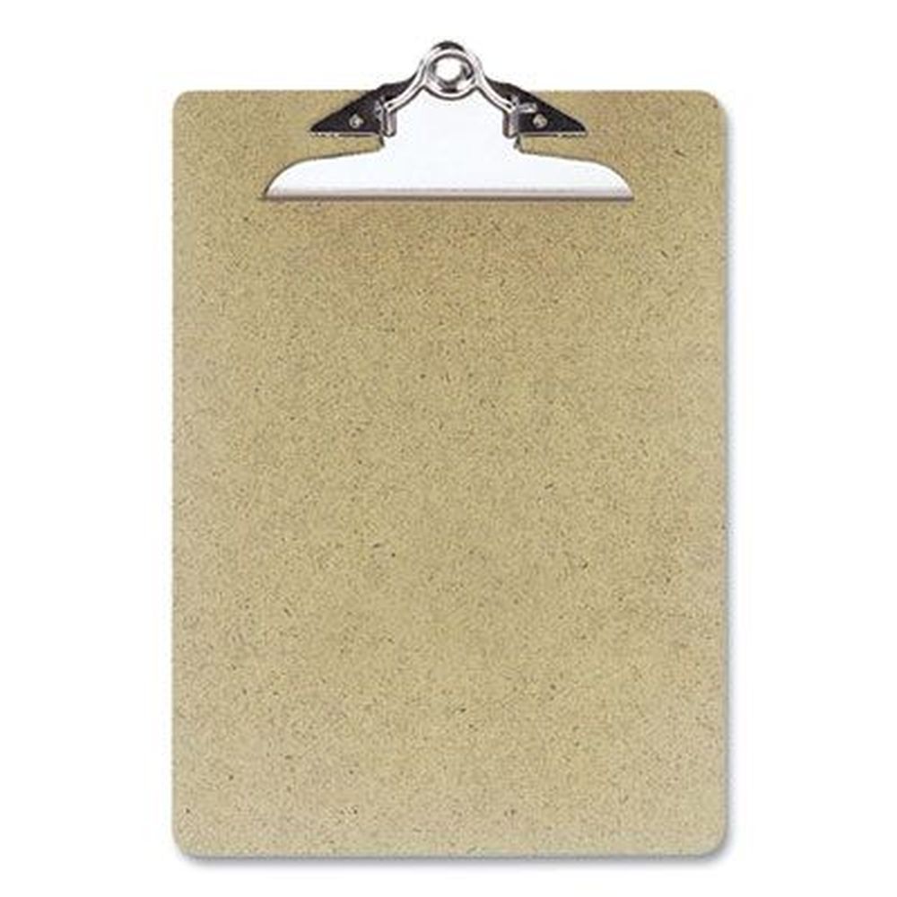 Officemate Brown 1 inch Clip Capacity Recycled Hardboard Clipboard ...