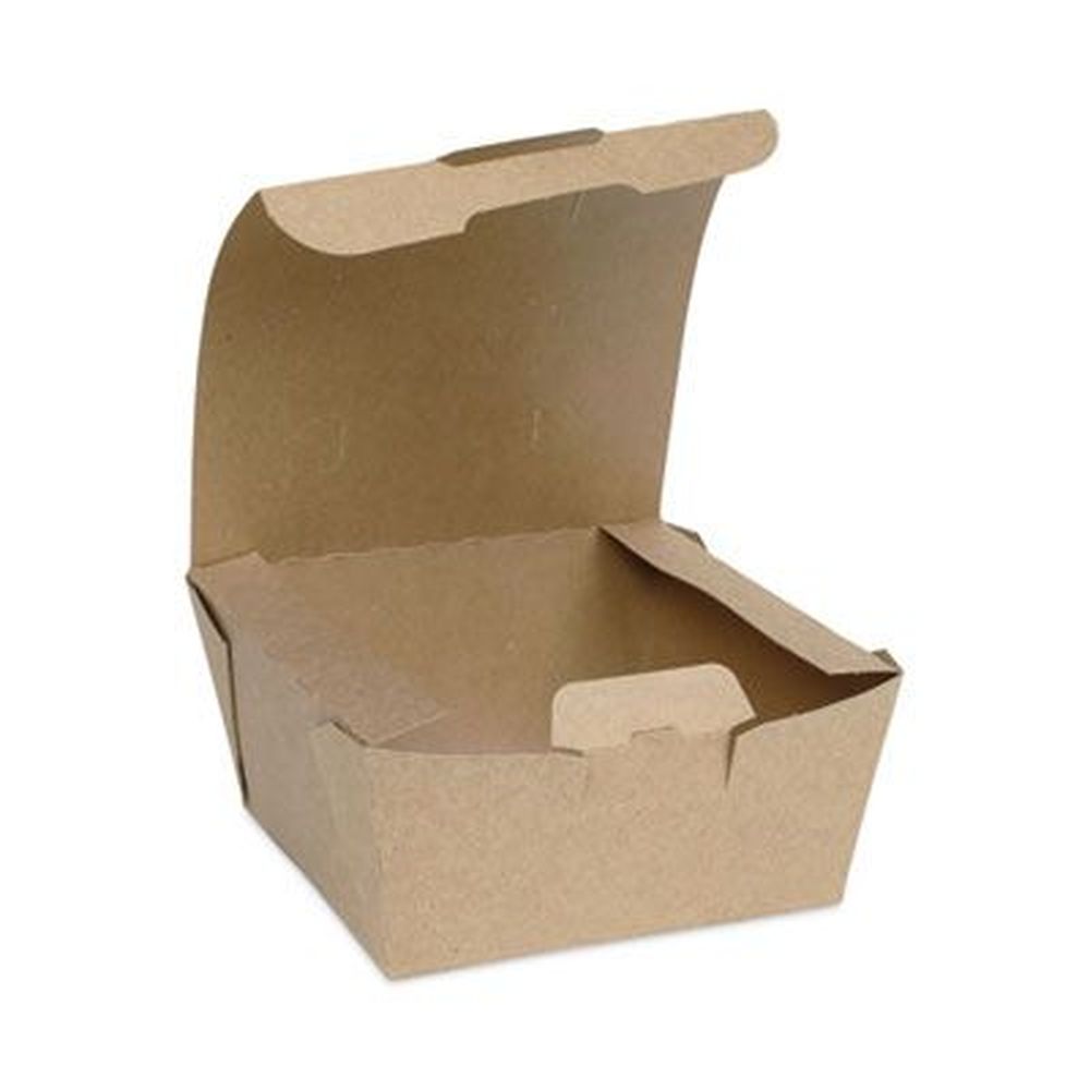 Pactiv Evergreen EarthChoice Kraft Tamper Evident Onebox Paper Box, 4.5 ...