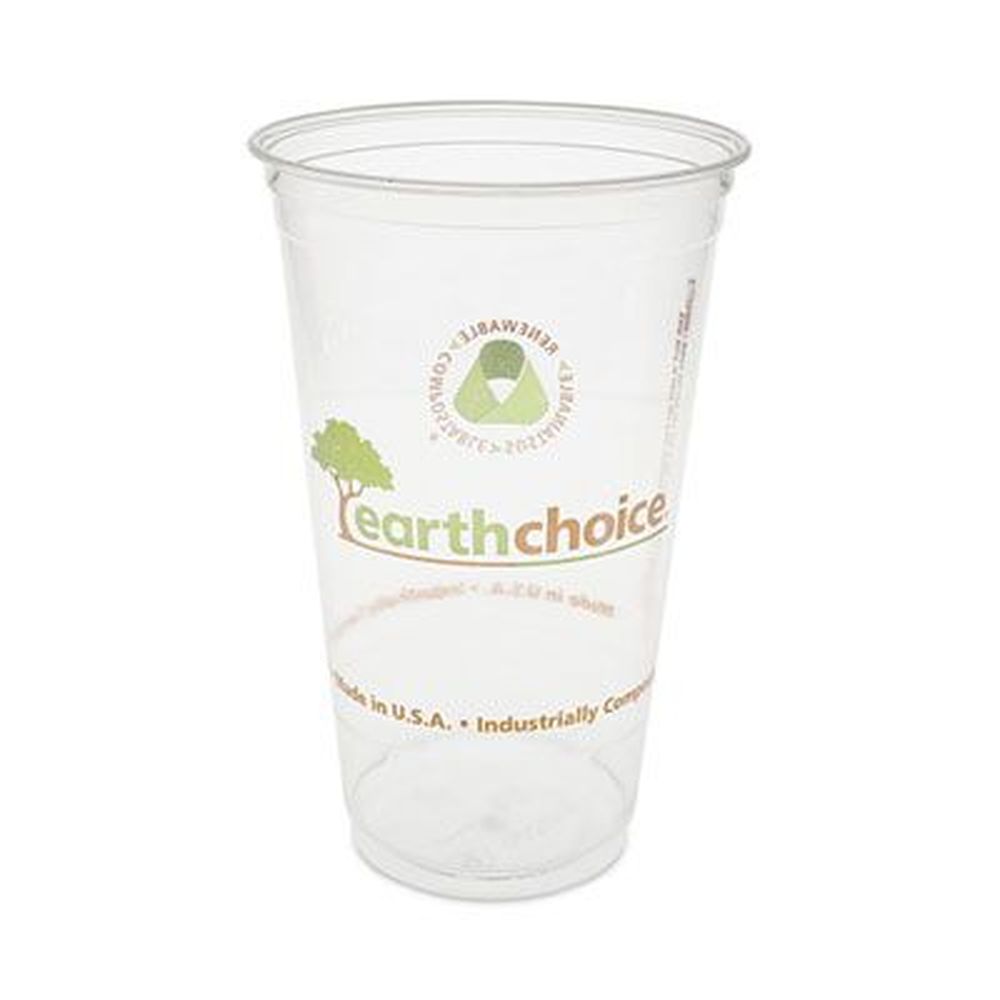 Pactiv Evergreen EarthChoice Clear/Printed Compostable Cold Cup, 24 ...