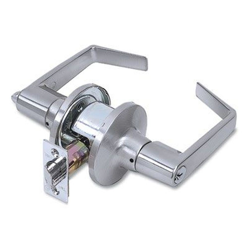 Tell Satin Chrome Finish Light Duty Commercial Entry Lever Lockset ...