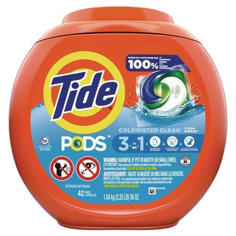 Tide Clean Breeze HE Compatible Laundry Detergent Pod, 42 count Tub ...