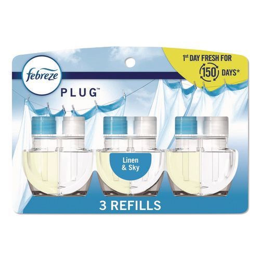 Febreze Plug Linen and Sky Air Freshener Refill, 2.63 Ounce -- 6 per case