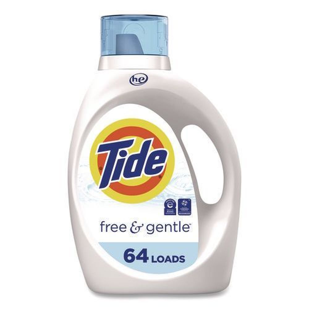 Tide Free and Gentle 64 Loads Liquid Laundry Detergent, 84 Ounce