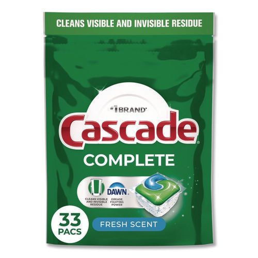 Cascade ActionPacs Fresh Scent Automatic Dishwasher Detergent, 33 count ...