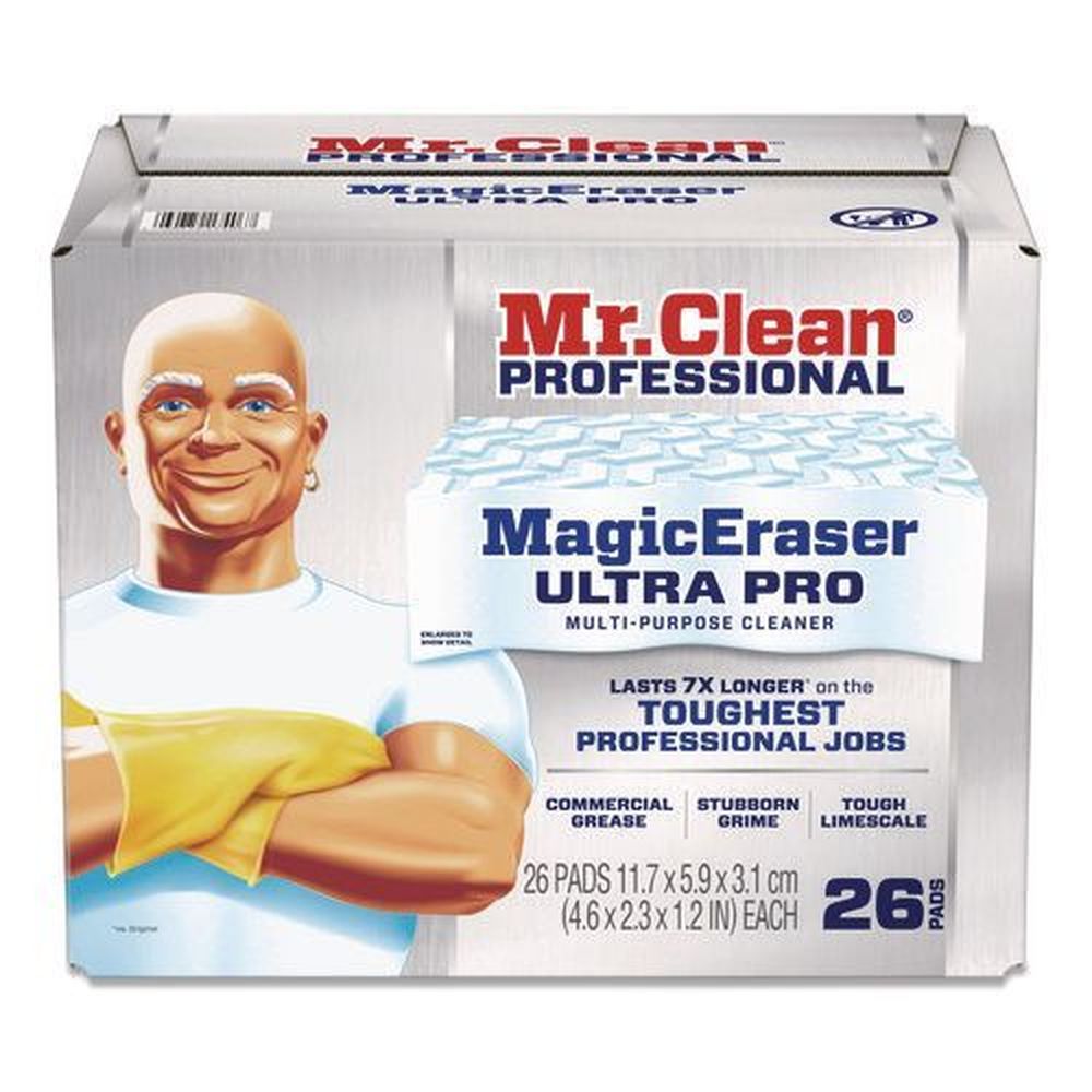 Mr Clean Professional White Ultra Pro Multi Purpose Cleaner Magic Eraser, 4.72 x 1.38 x 2.56 ...