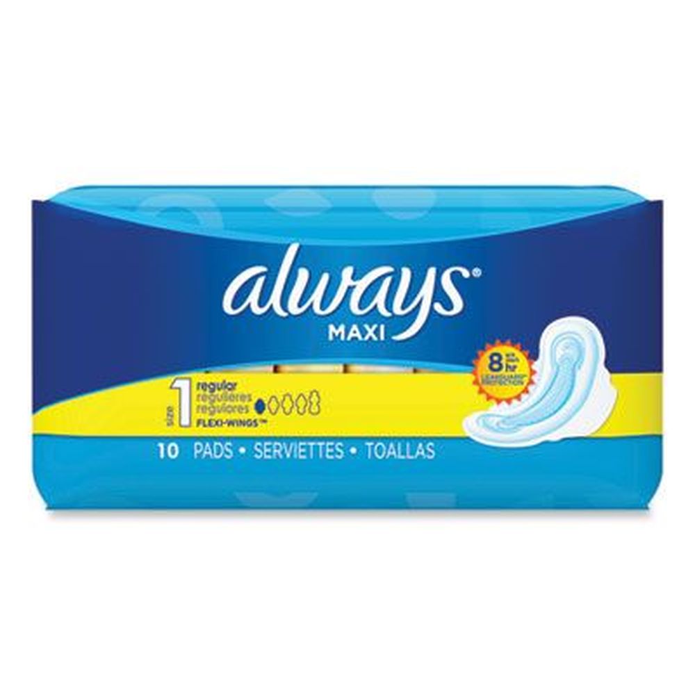 Always Regular Maxi Pad with Wings -- 10 per box
