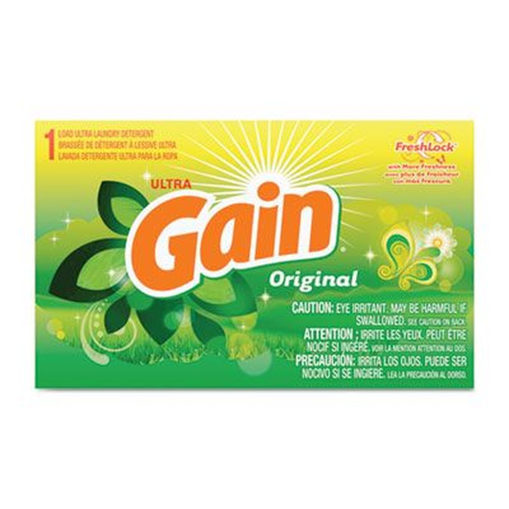 Gain Original Scent Powder Laundry Detergent, 1.8 Ounce Box -- 156 ...